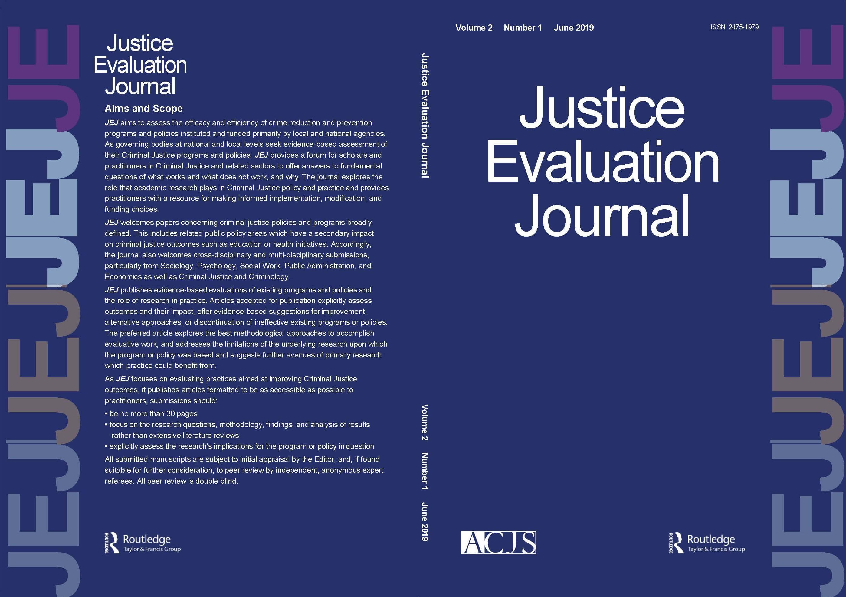 Justice Evaluation Journal - Academy of Criminal Justice Sciences